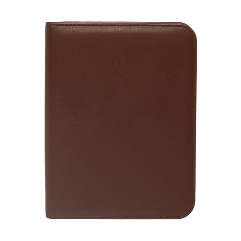 WHSmith Moderno Black A5 Brown Zip Fastened Ruled Notebook | WHSmith